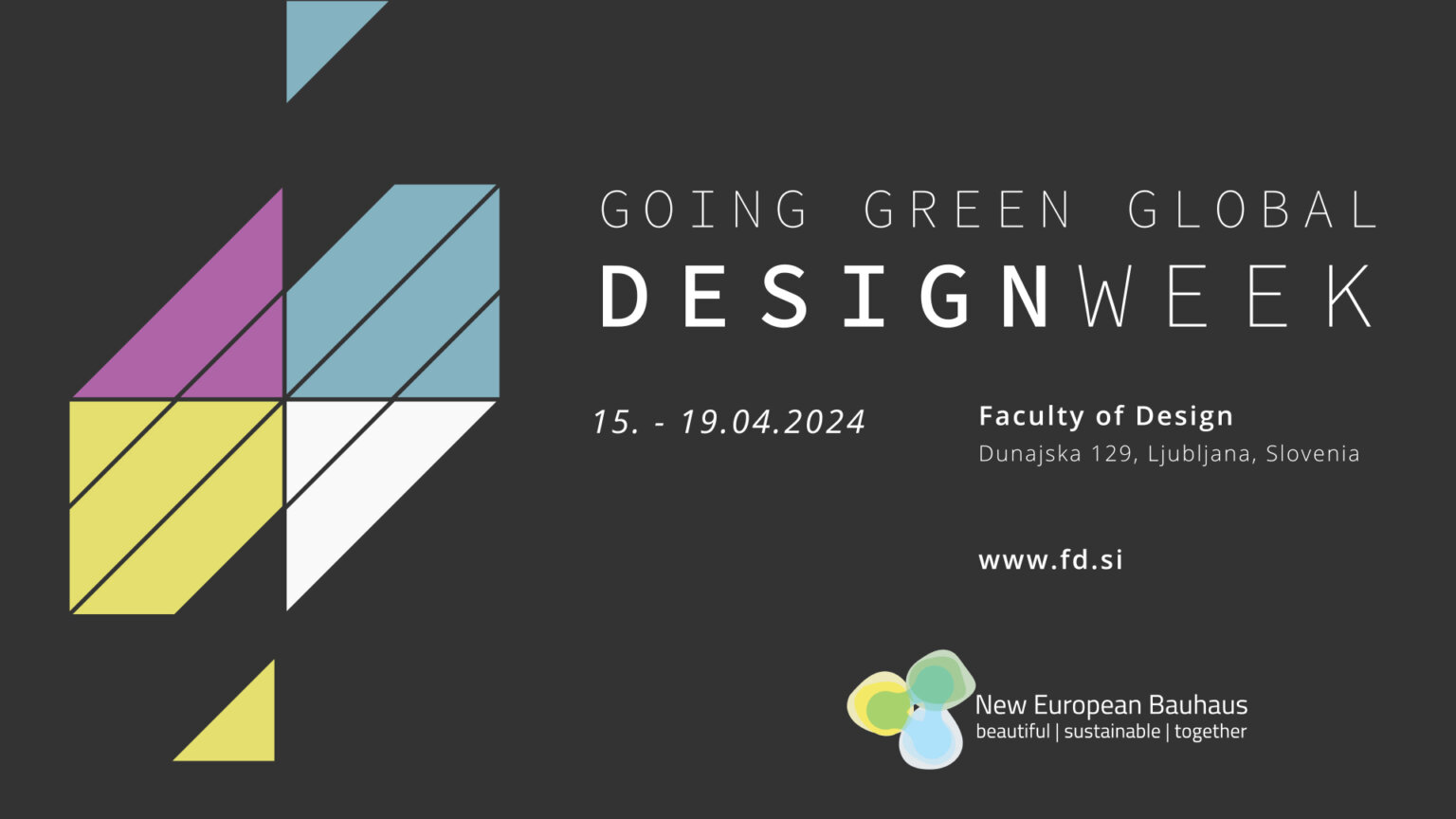 Going Green Global Design Week in Ljubljana, Slovenia – BEDA